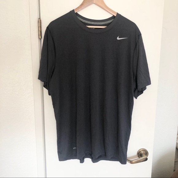 Nike | Shirts | Nike Gray Dry Fit Tshirt | Poshmark